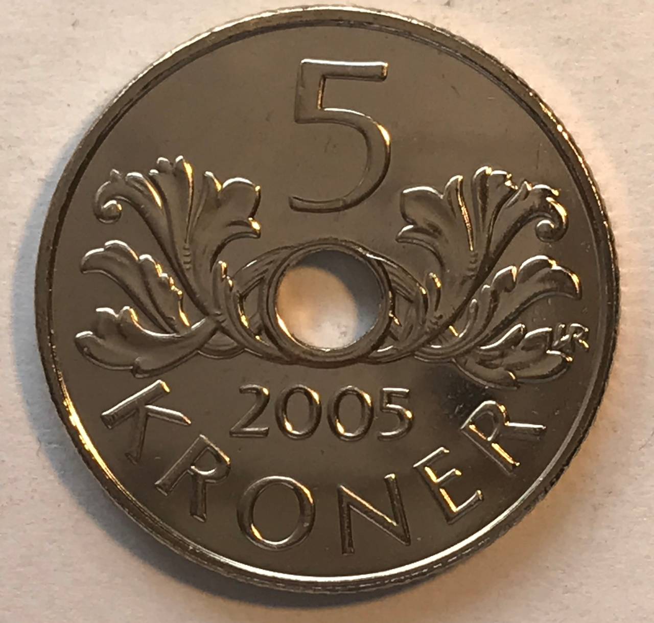 usirkulerte 5 kroner